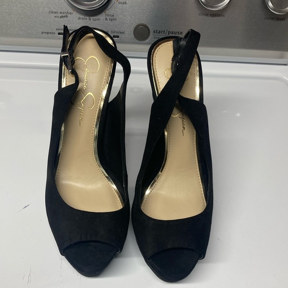 Jessica Simpson | Shoes | Jessica Simpson Suede Open Toe Slingback ...